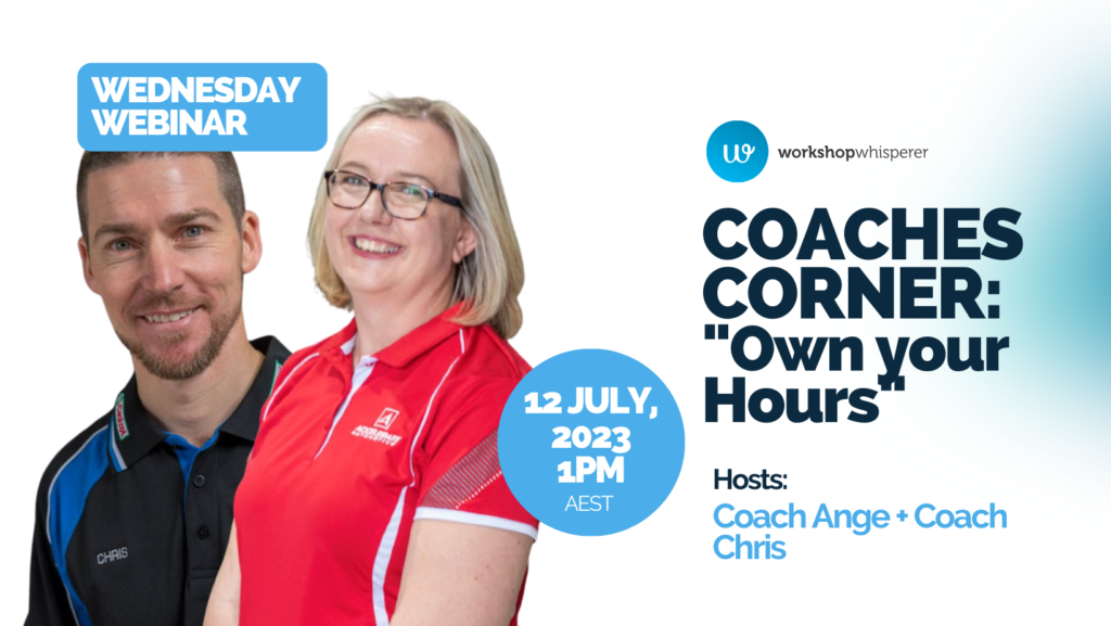 Coaches Corner with Coach Ange & Coach Chris – 12 July 2023 – Workshop ...